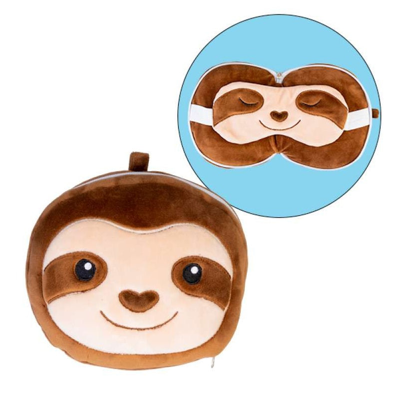 Smoosho’s Pals Travel Sloth Mask & Pillow – Sensory Zone