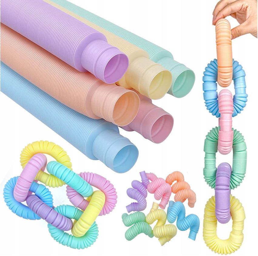 Pastel Pop Tubes - 5 Pack – Sensory Zone